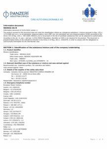 fiche d’information sécurité EN | INTERCHIMIE