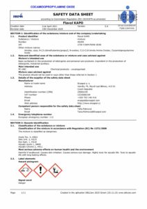 Fiche de données de sécurité EN | INTERCHIMIE